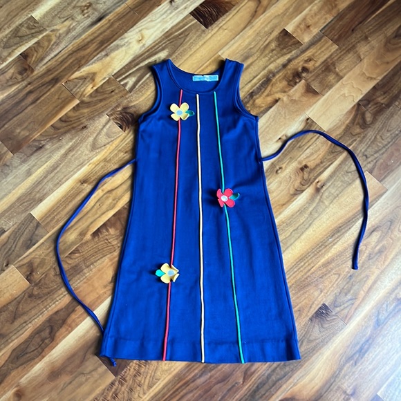 Florence Eiseman | Dresses | Florence Eiseman Dress Flowers Blue Used ...